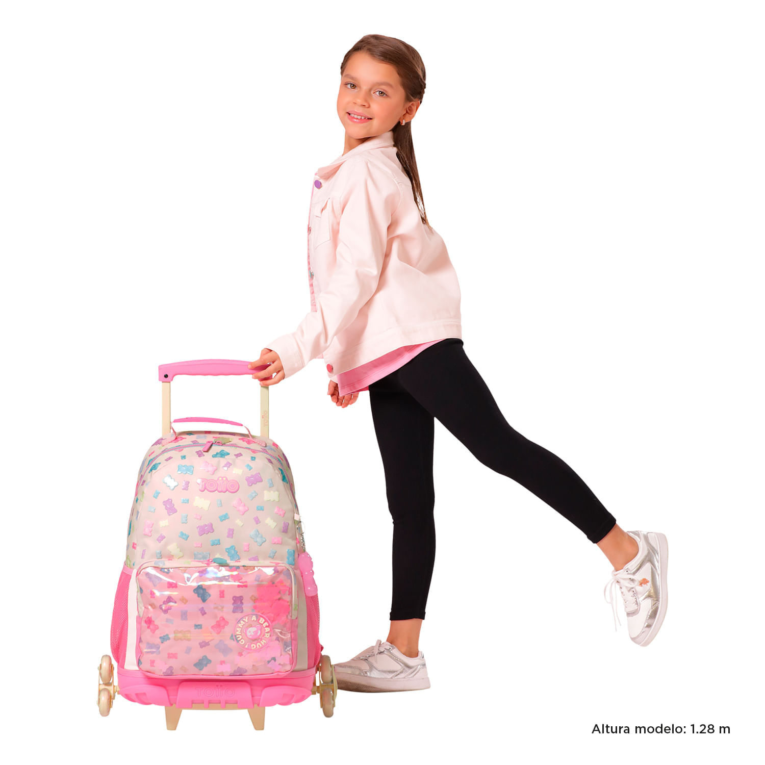 mochila de ruedas para niña mochila ruedas infantil gummy bear l. compra en ec.totto.com - totto ...