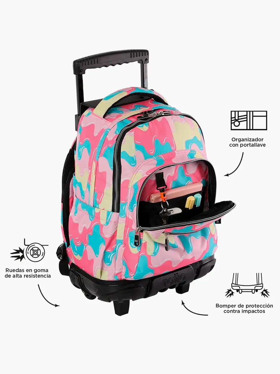 mochila de ruedas para mujer resma. compra en ec.totto.com - totto ecuador