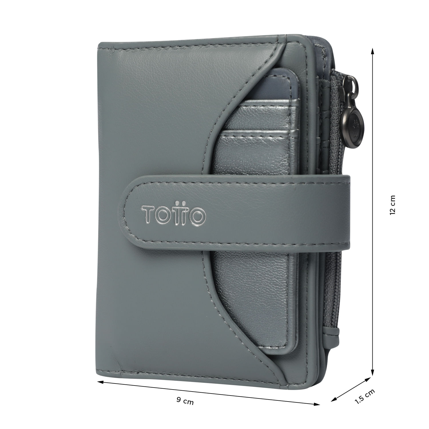 Billetera Style Dull con RFID Blocker Gris Mujer | Totto